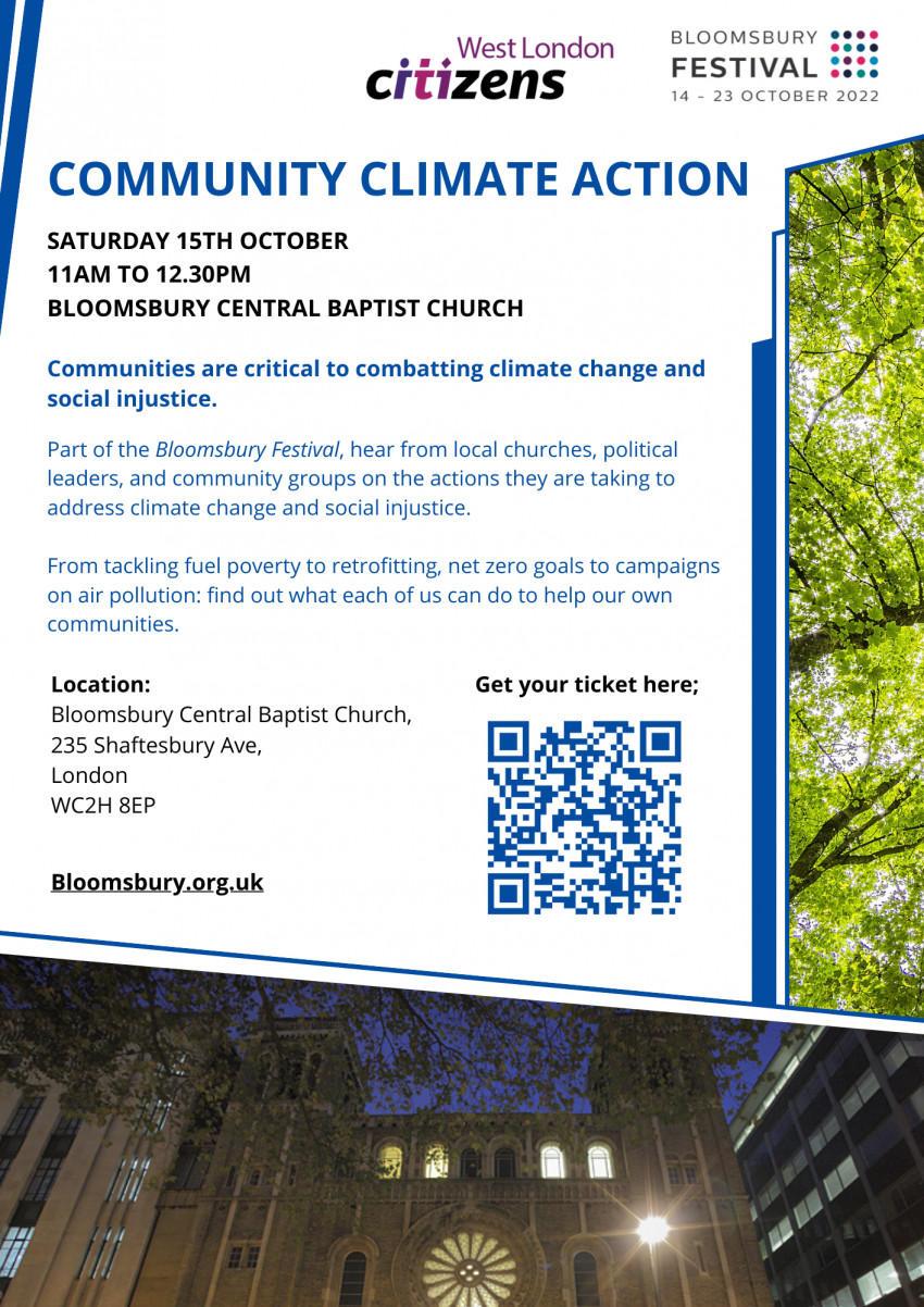Bloomsbury Central Baptist Church - Community Climate Action